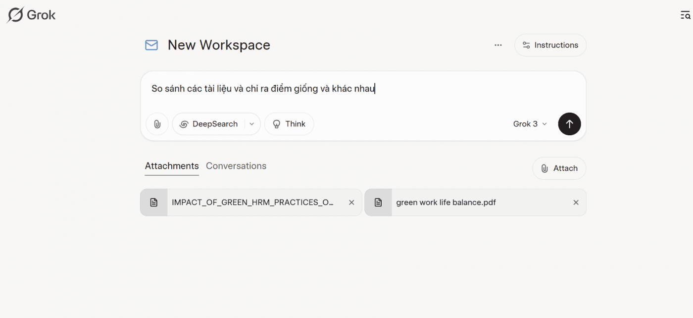 Hướng dẫn sử dụng chi tiết Workspace - Tính năng mới của Grok 3 - Đào ...