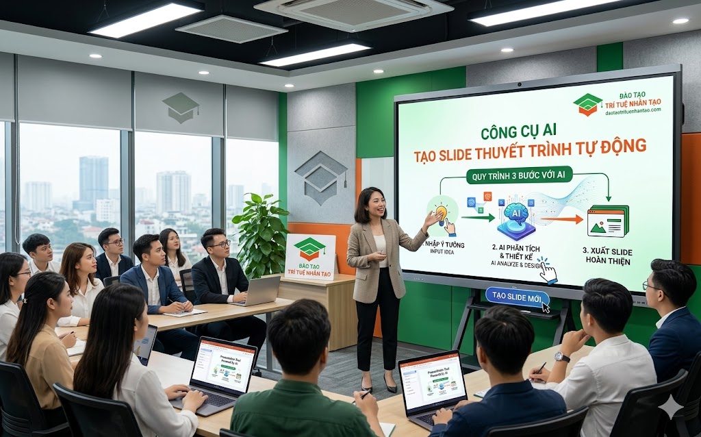 Tạo slide thuyết trình bằng AI chuyên nghiệp ấn tượng